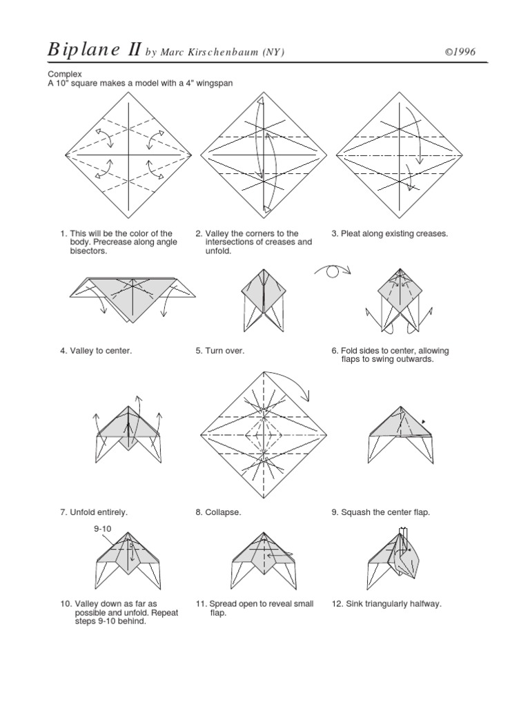 Origami Biplane