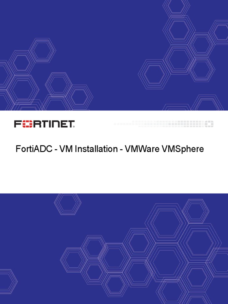 Fortiadc VM Installation Vmware | PDF | Virtual Machine | V Mware