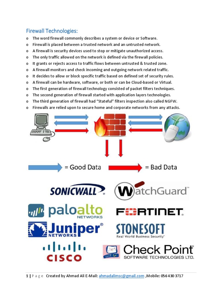 3.1 3-Firewall Technologies | PDF | Firewall (Computing) | Proxy Server