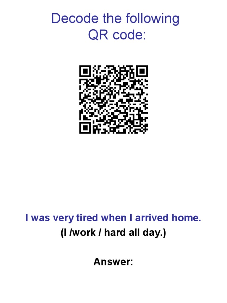 Decode The Following QR Code | PDF