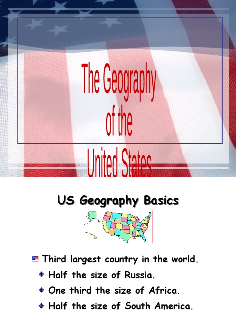 US - Geography Powerpoint | PDF | Physical Geography | Physiographic ...