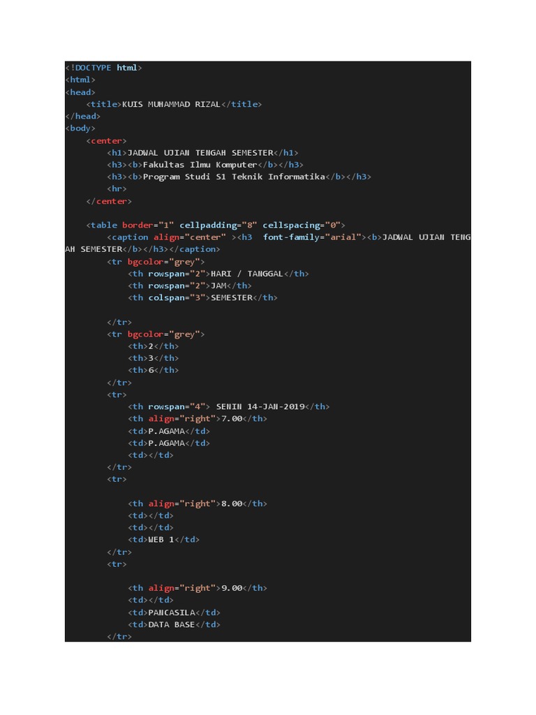Center: Doctype HTML Head Title Title Head Body h1 h1 h3 B B h3 h3 B B ...