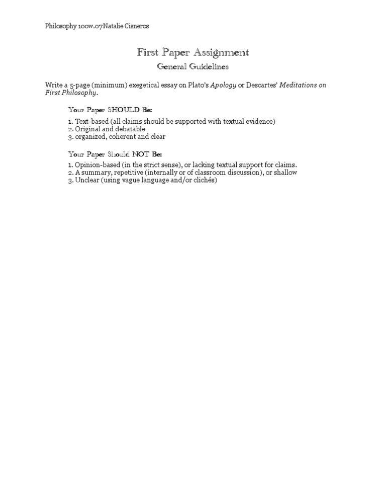 Paper - General Guidelines | PDF