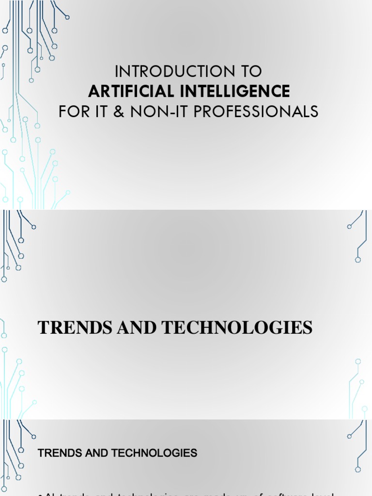 An Introduction to Key Trends and Technologies in Artificial ...