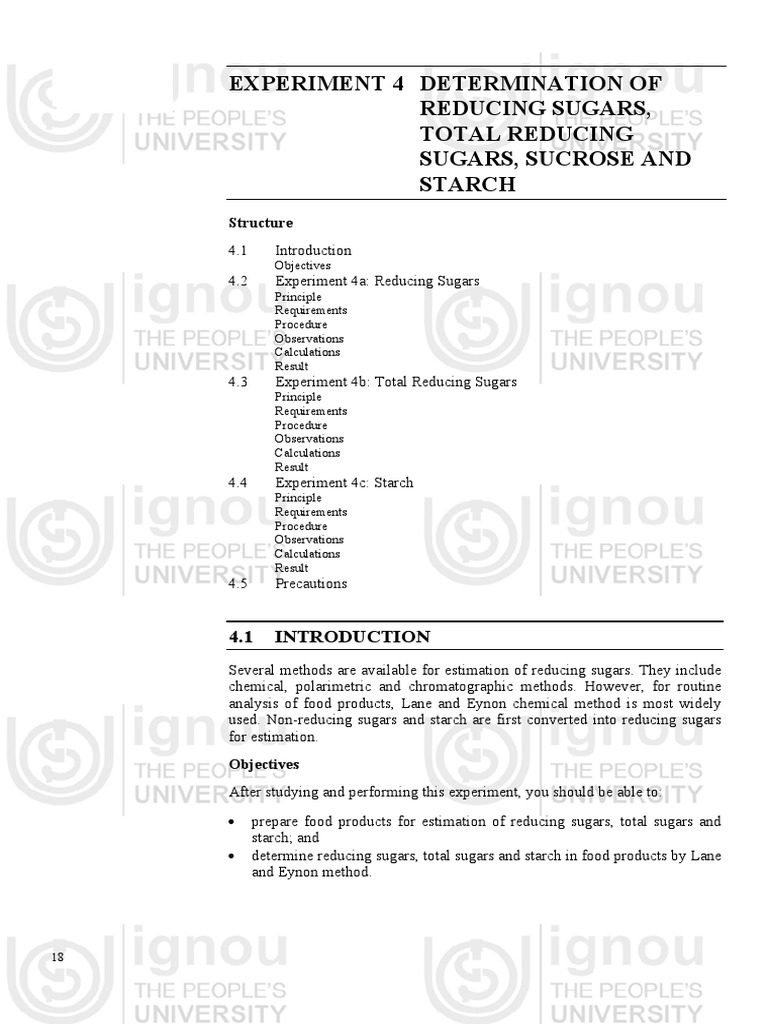 Reducing Sugars Determination Methods | PDF | Hydrolysis | Titration