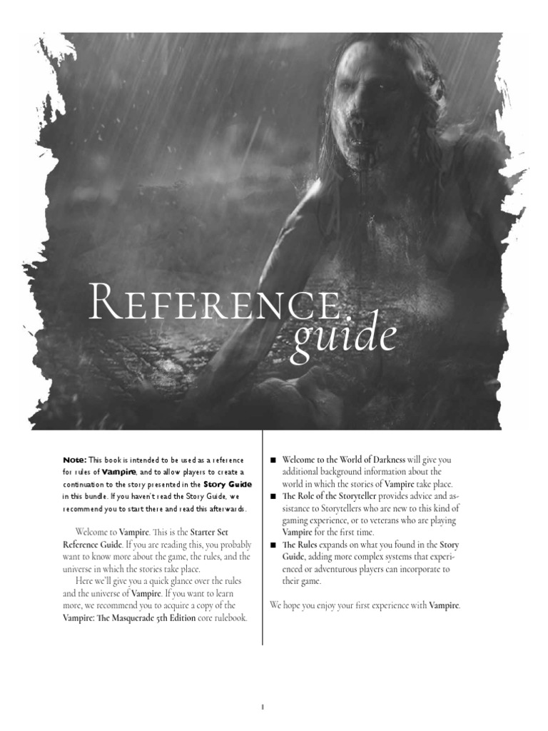 V5 Starter Set - Reference Guide - Printer-Friendly | PDF