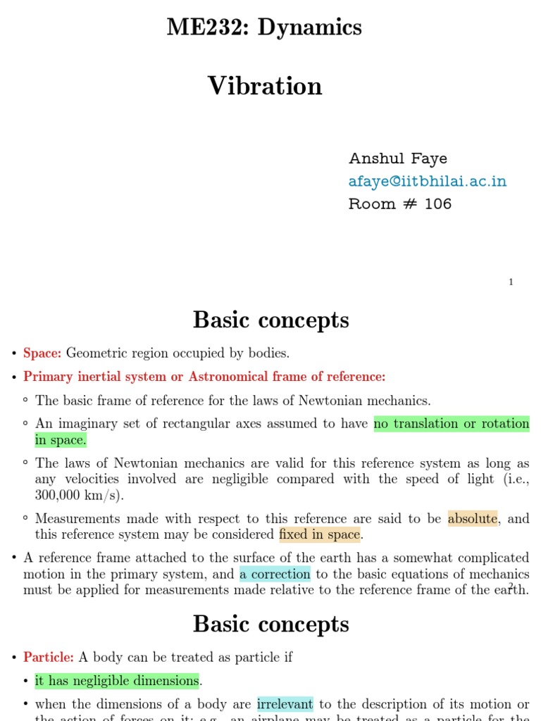 Vibration Analysis of a Spring-Mass System: Introducing Simple Harmonic ...