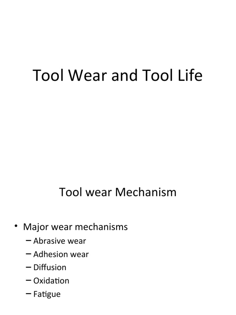 2 Tool Wear & Tool Life 2 | PDF | Wear | Abrasive