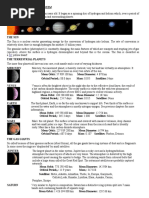 Planetary Fact Sheet - Metric - NASA | PDF | Apsis | Planets