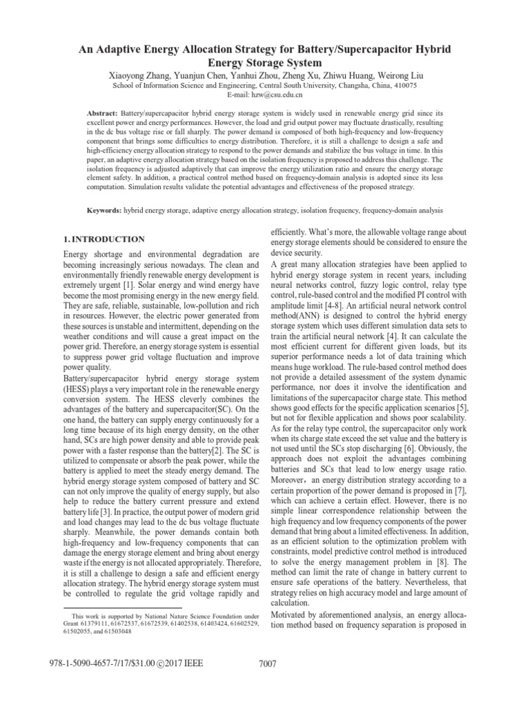 Adaptive Energy Allocation System | PDF | Electrical Grid | Energy Storage