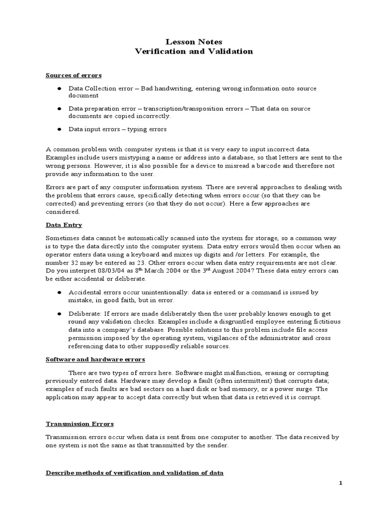 What are two types of verification? Leia aqui: What are the 2 methods ...