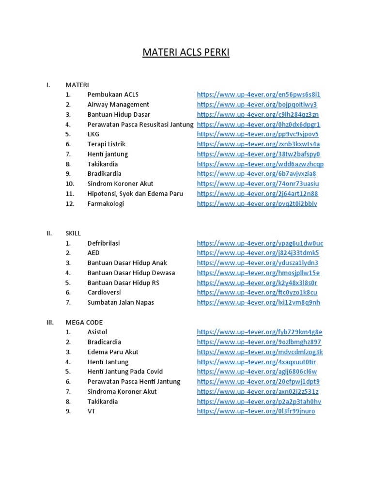 Materi Acls Perki | PDF