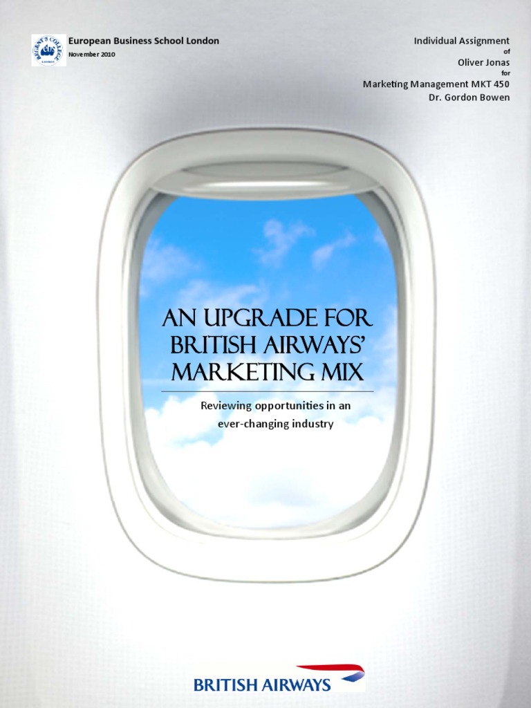 An Upgrade For British Airways' Marketing Mix - Reviewing Opportunities ...