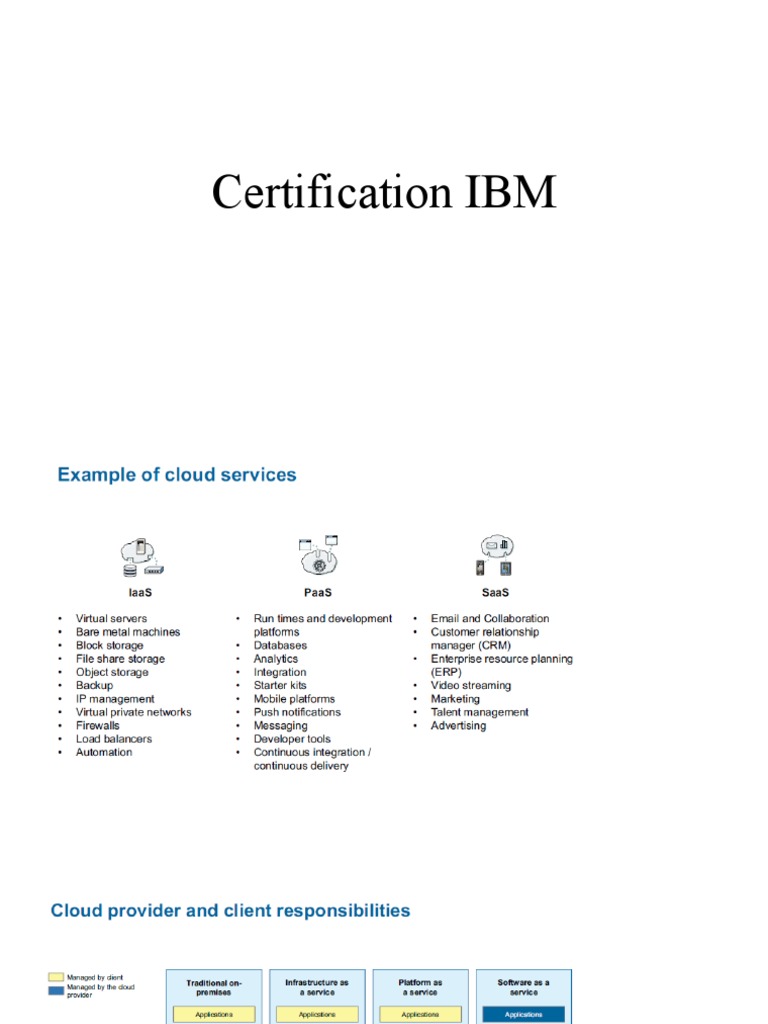 IBmCloud Part1 | PDF | Platform As A Service | Cloud Computing