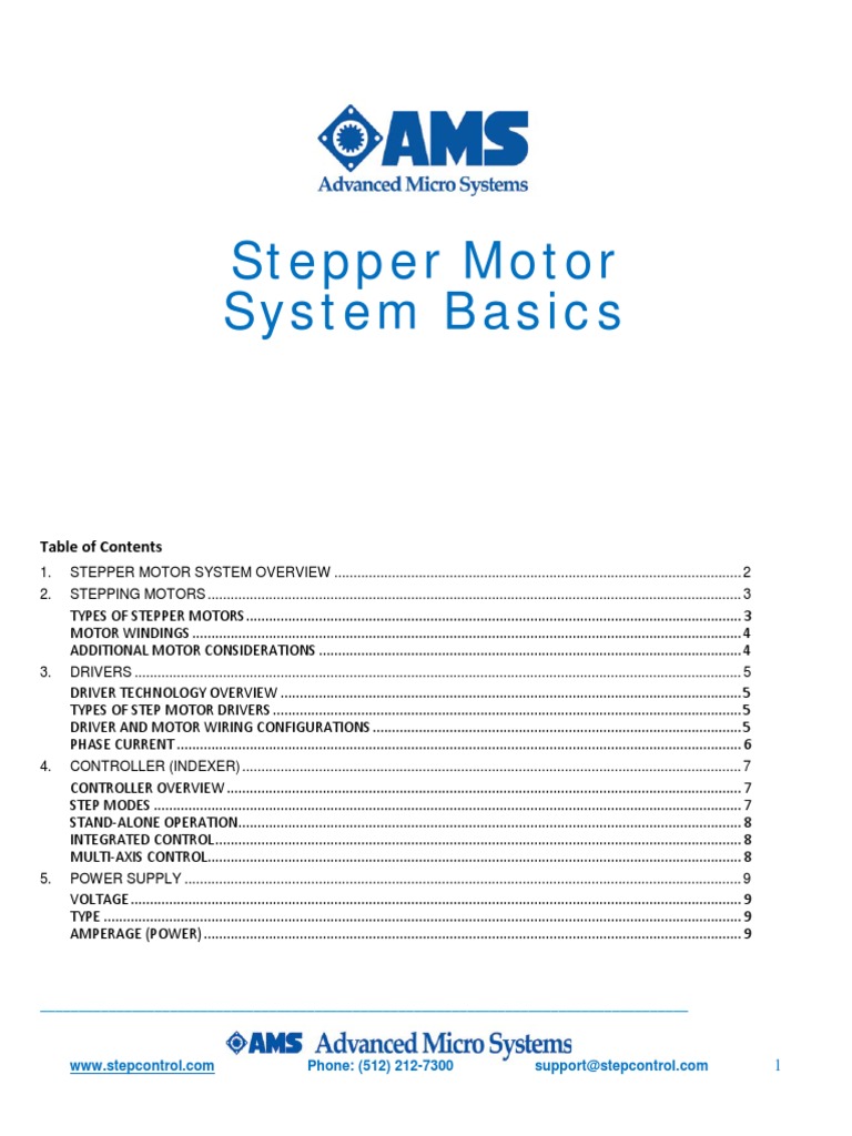 Stepper Motor PDF | PDF | Electric Motor | Control Theory