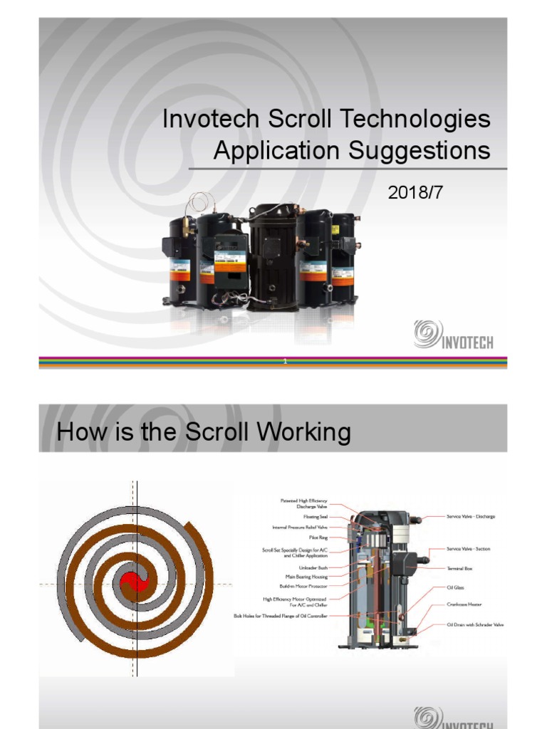 Invotech Scroll Technologies - Application Suggestions | PDF | Pipe ...