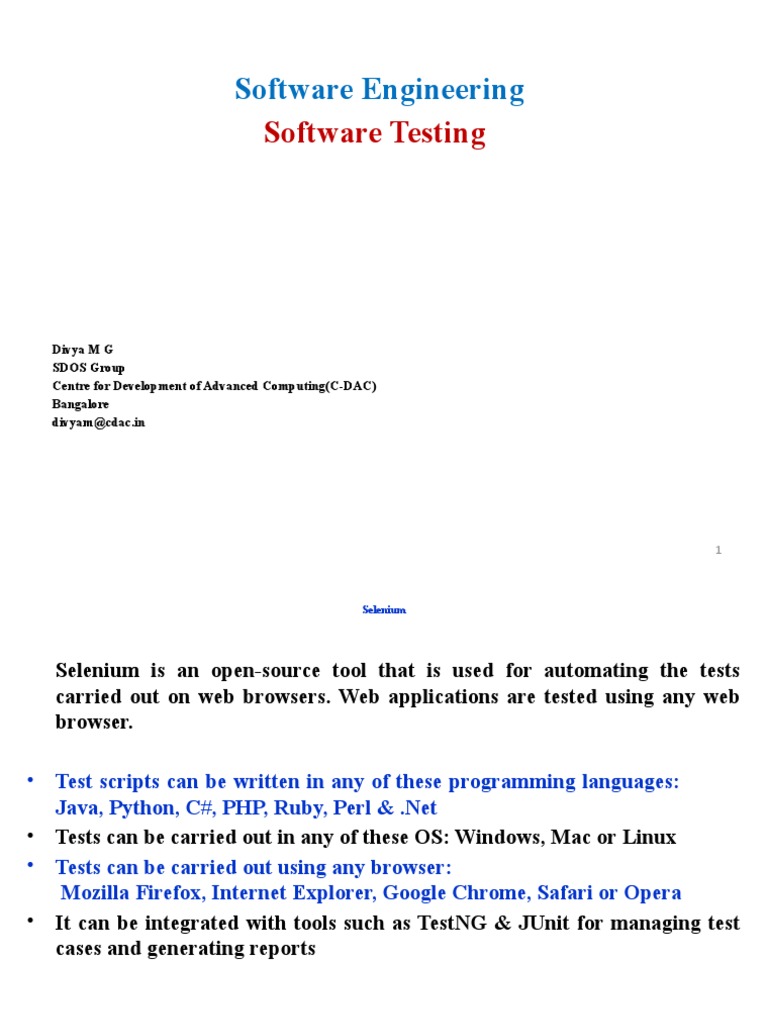 Day5 Selenium | PDF | Selenium (Software) | Computer Architecture