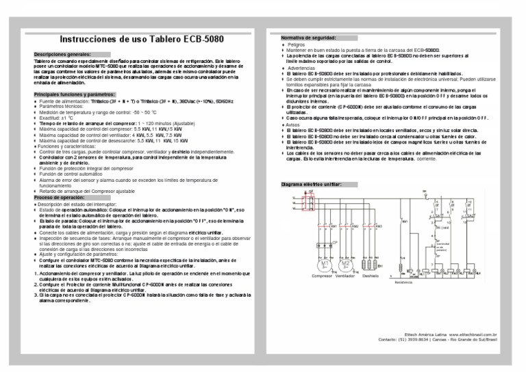 Manual ECB 5080 ES | PDF | Temperatura | Cantidades fisicas