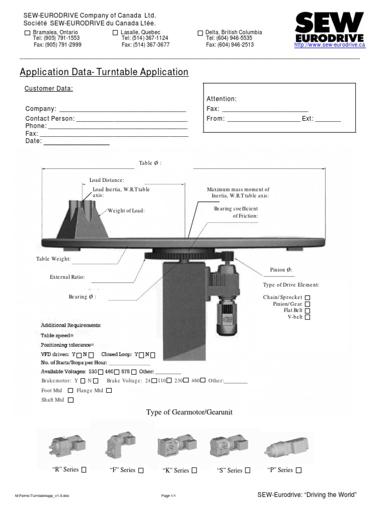 Application Data-Turntable Application | PDF | Belt (Mechanical ...