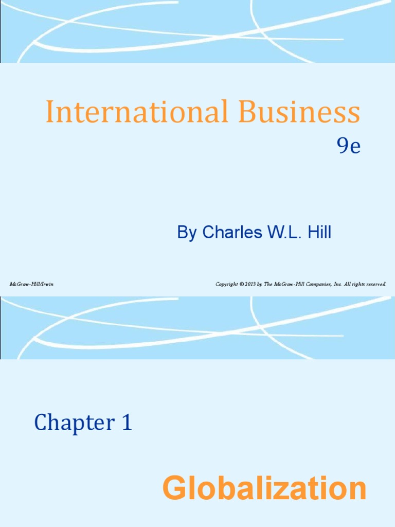 Chap 001 | PDF | Globalization | Foreign Direct Investment