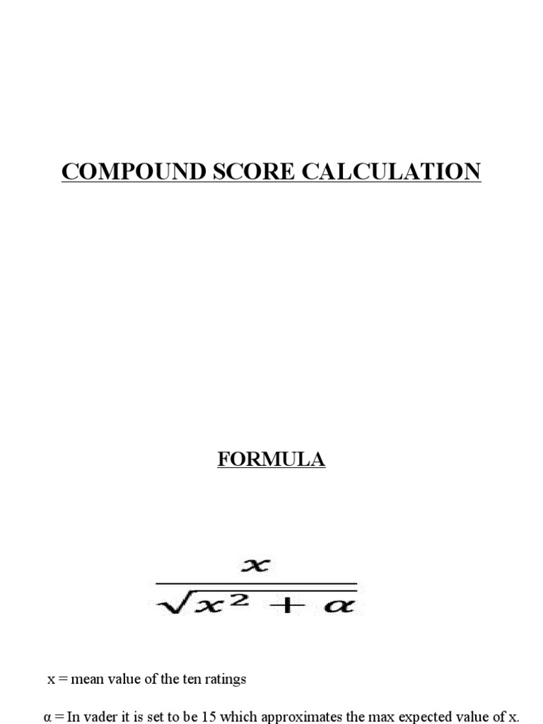 Compound Score Calculation | PDF