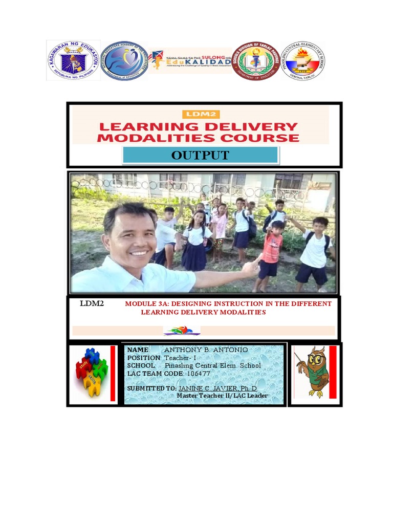 Anthony B. Antonio LDM2 Module 3a | PDF | Educational Assessment ...