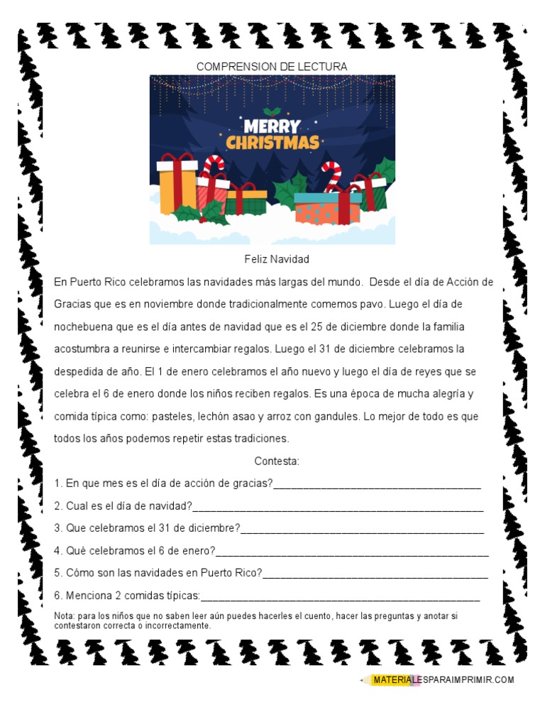 Lecturas Comprensivas de Navidad para Niños | PDF | Reyes Magos | Navidad