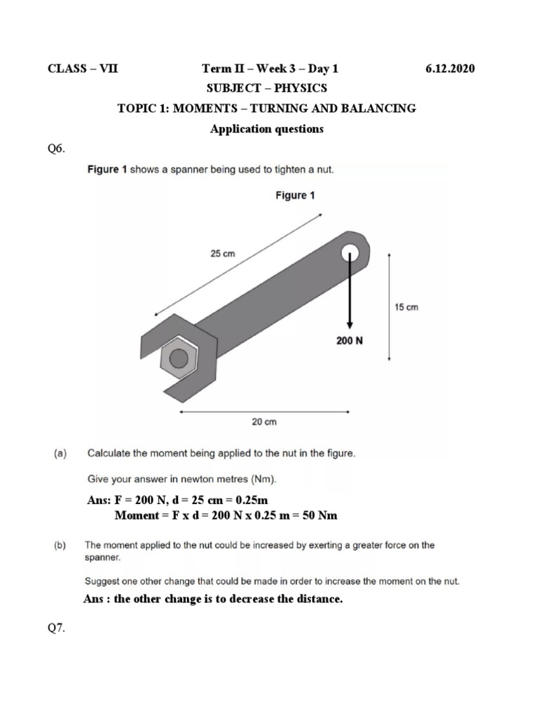 Term II-Wk3-Topic1-Day1 (Yr7) | Download Free PDF | Force | Physics