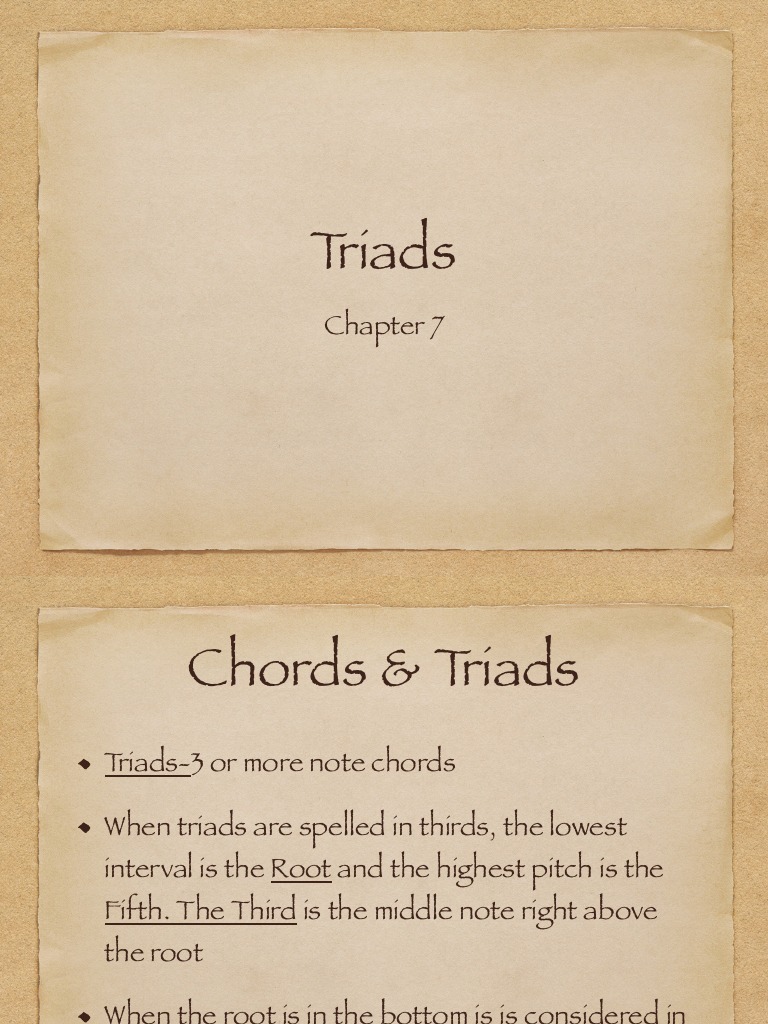 Chapter 7-Triads | PDF | Minor Scale | Chord (Music)