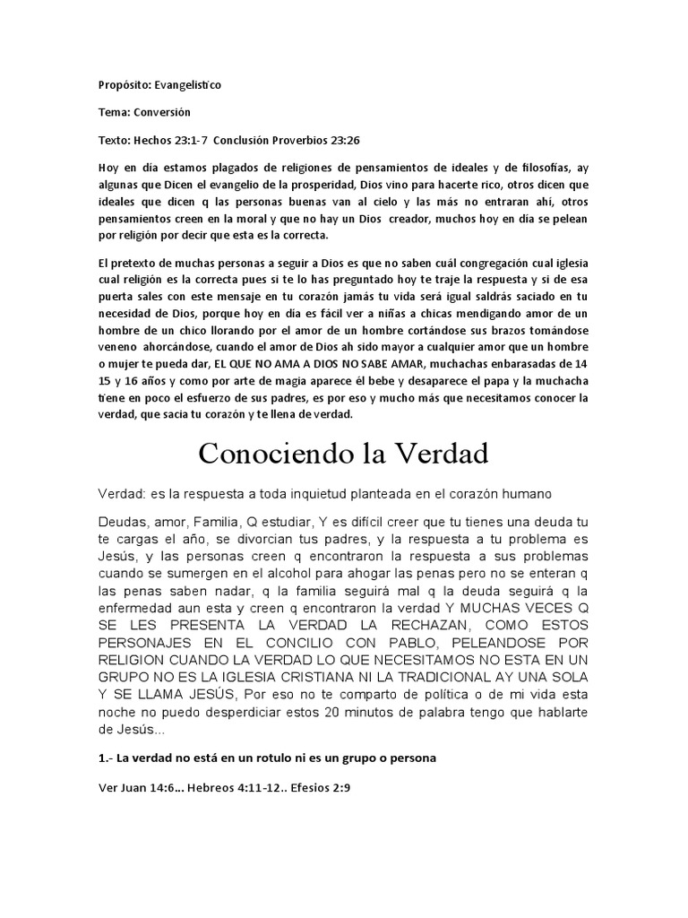 Conociendo La Verdad | PDF | Amor | Verdad
