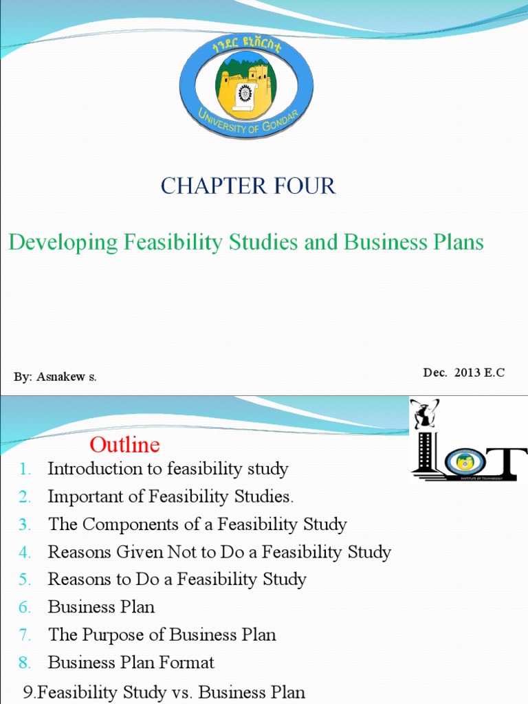 Chapter 04 Feasibility Studies and Business Plan Last | PDF | Feasibility Study | Taxes