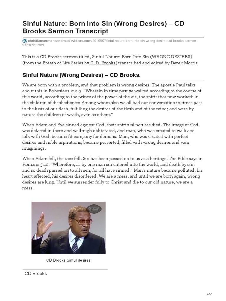 Bible Facts: The Unpardonable Sin Explained - CD Brooks . | PDF | Judas Iscariot | Adam And Eve