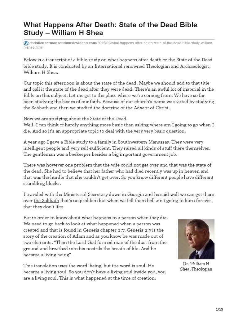 Understanding the State of the Dead | PDF | Adam And Eve | Resurrection ...
