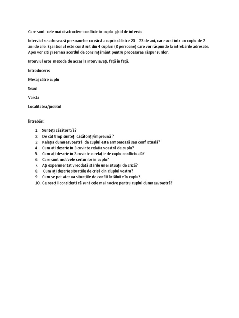 Ghid de Interviu | PDF