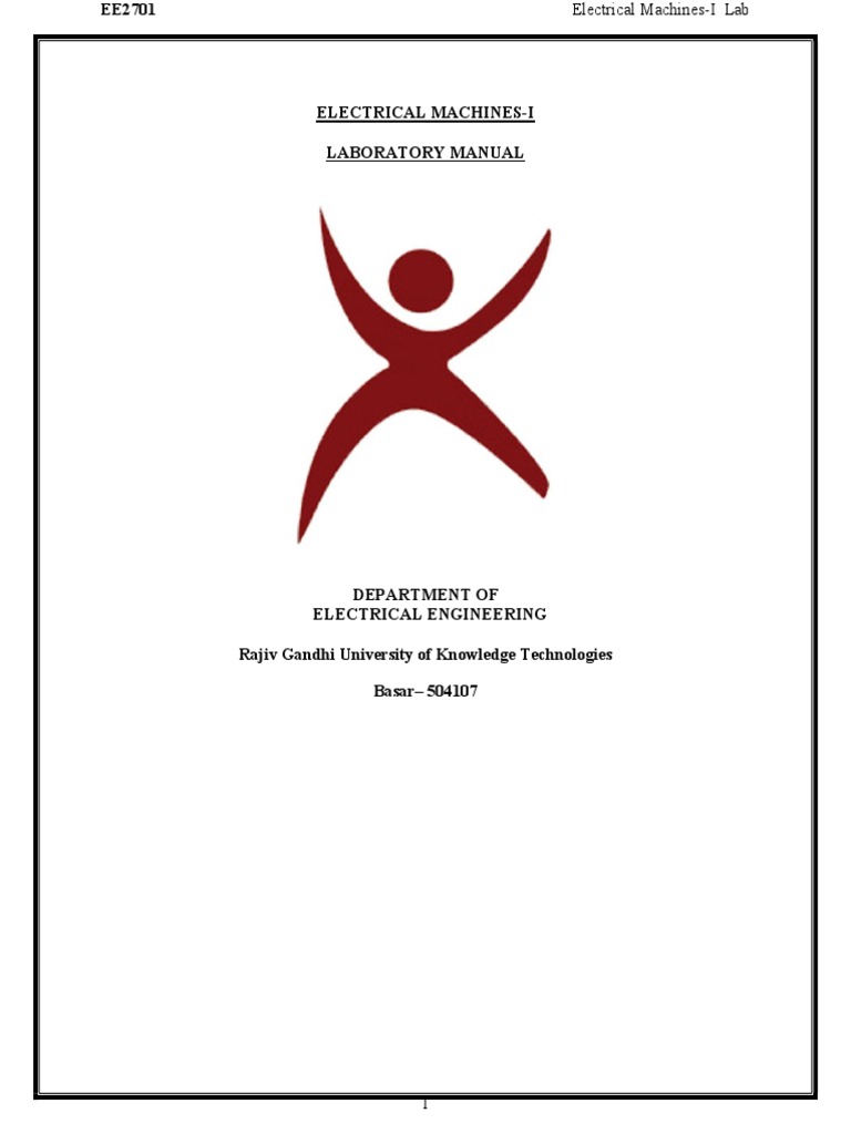 Eee ELECTRICAL MACHINES-I DC LAB MANUAL 10122019 PDF | PDF | Electric ...