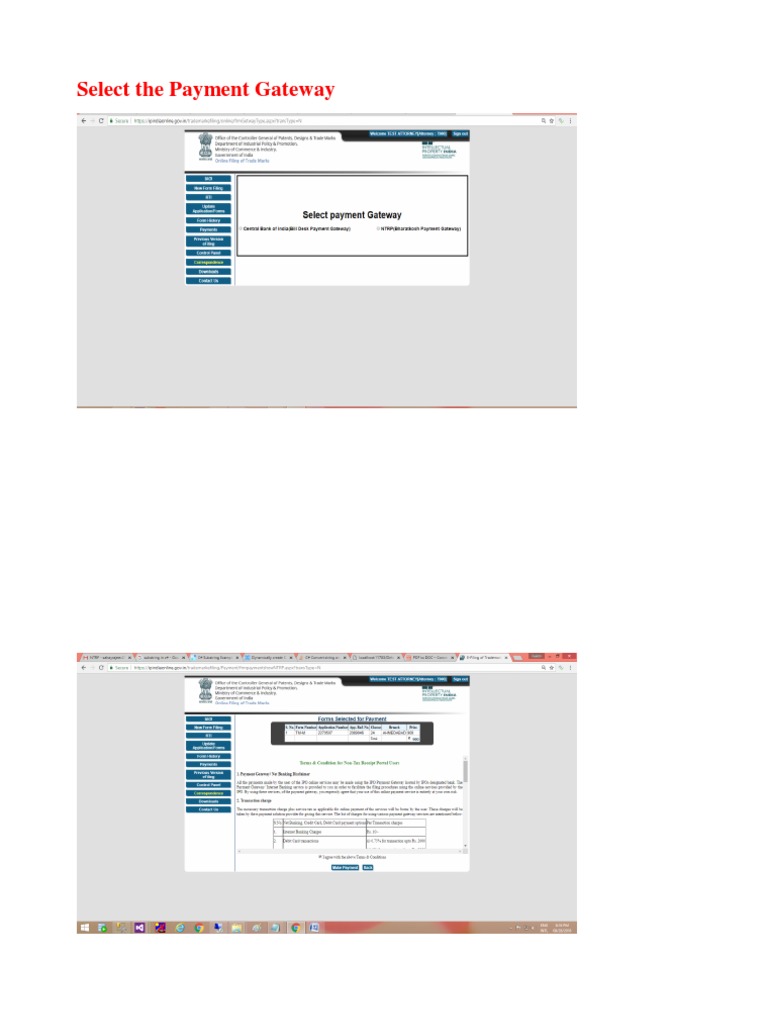 Select The Payment Gateway | PDF