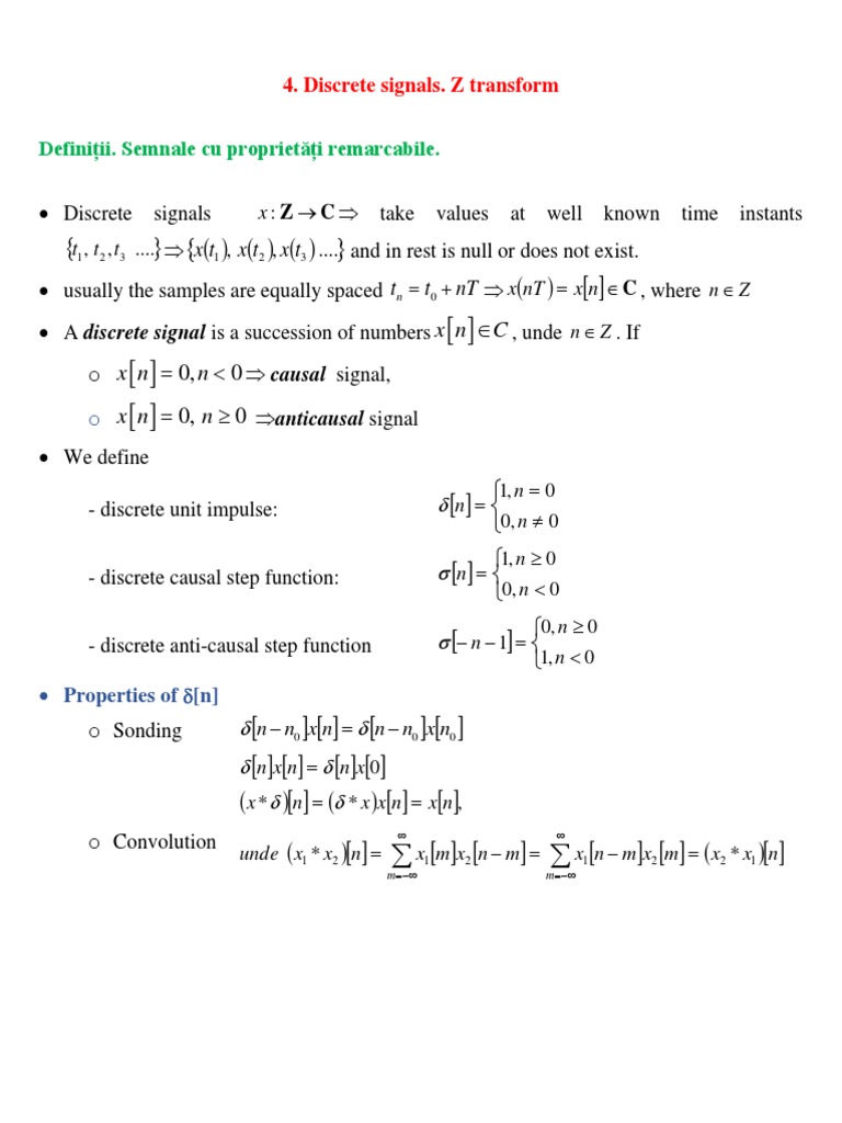 Causal and Anti-Causal Discrete Signals | PDF | Spectral Density ...