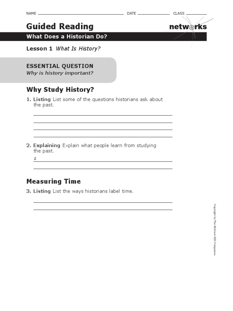 Chapter 1 Lesson 1 Guided Reading (1) Stephanie Valiente PDF | PDF ...