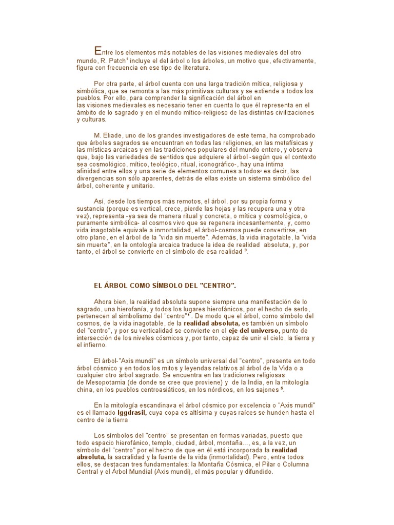 El Arbol Pdf Mitología Rituales