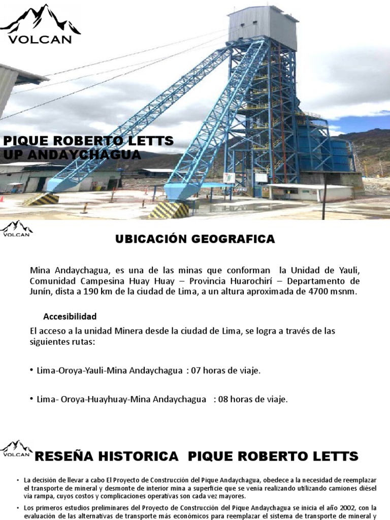 Pique Roberto Letts | PDF | Minería | Transporte