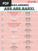 11-Line Abs Workout Plan by Lilly Sabri | PDF | Sports