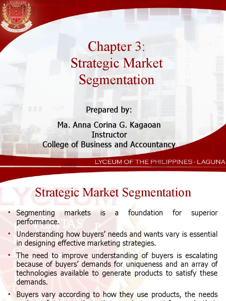Chapter 3 Strategic Market Segmentation | PDF | Market Segmentation ...
