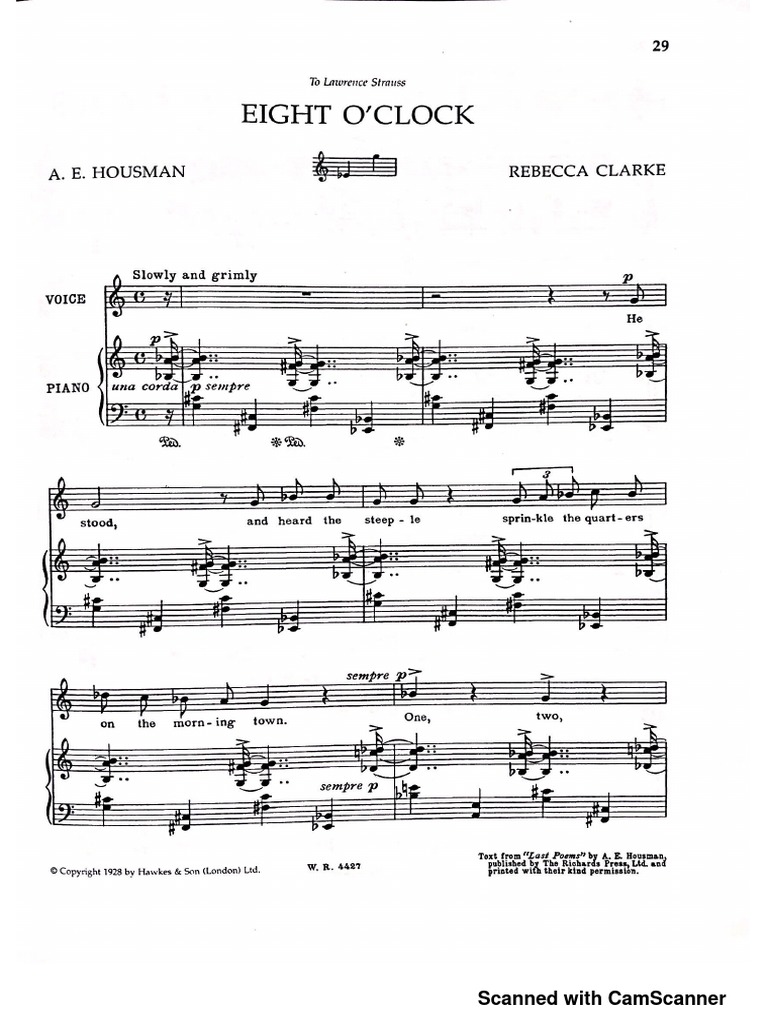 Eight OClock Rebecca Clarke | PDF