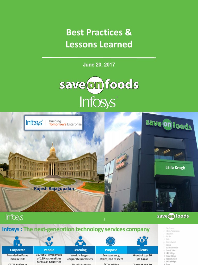 Best Practices Lessons Learned | PDF | Automation | Governance