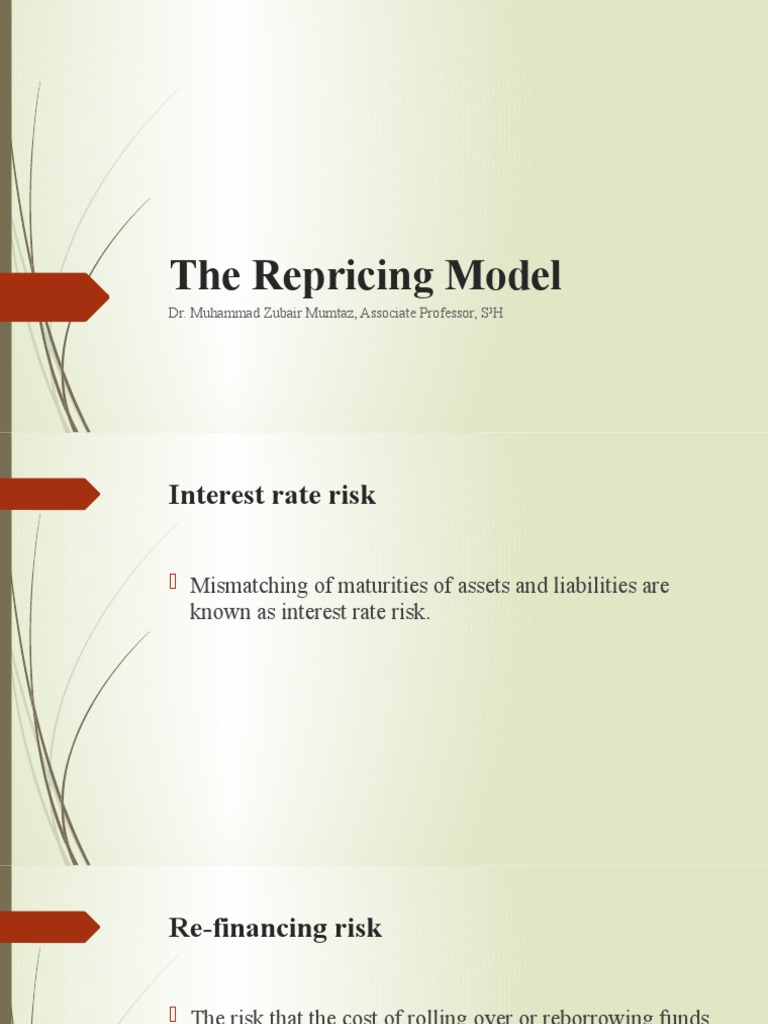 The Repricing Model | PDF