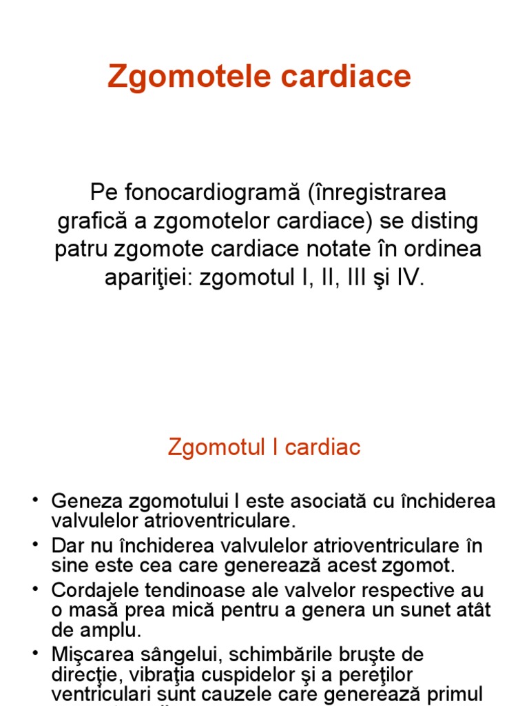 Zgomotele Cardiace | PDF