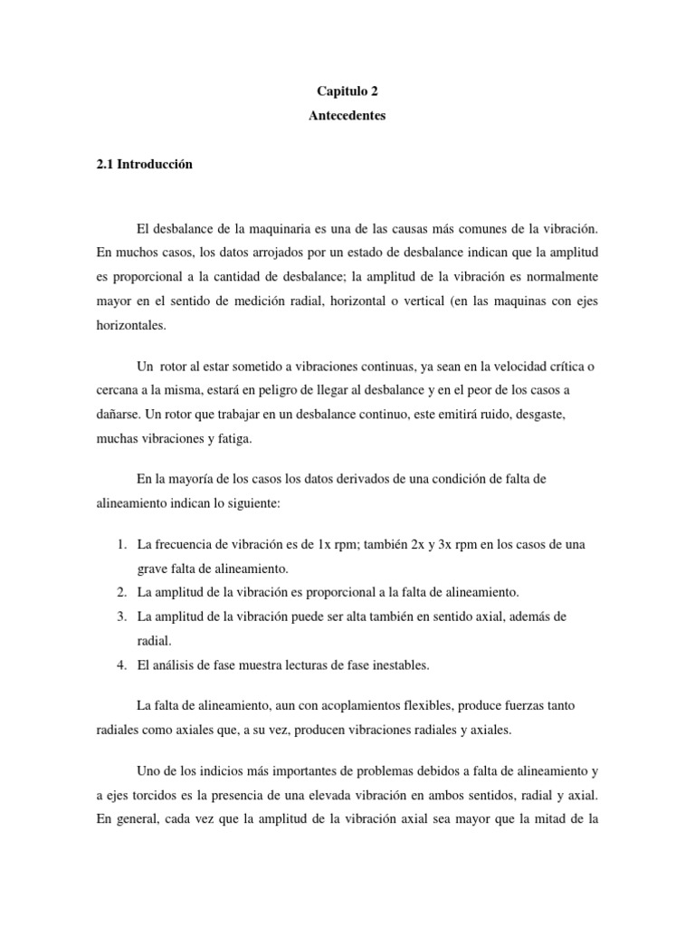Desbalance Rotatorio PDF | PDF | Movimiento (física) | Velocidad