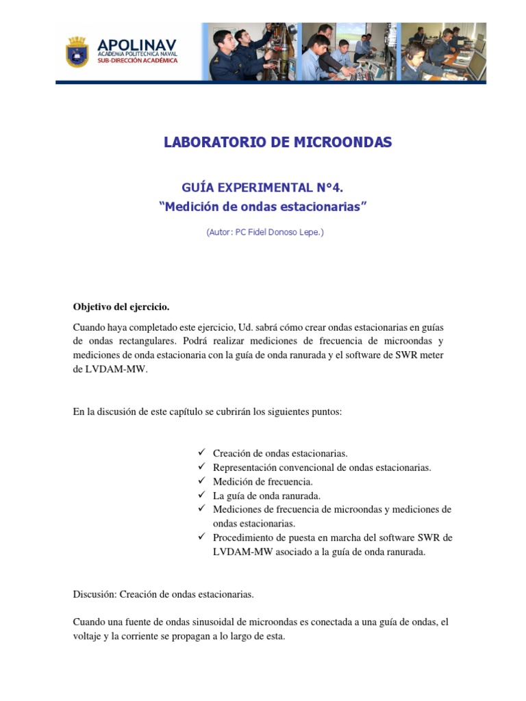 Ejercicio N°4 Medicion de Frecuencia y Roe | PDF | Olas | Corriente eléctrica