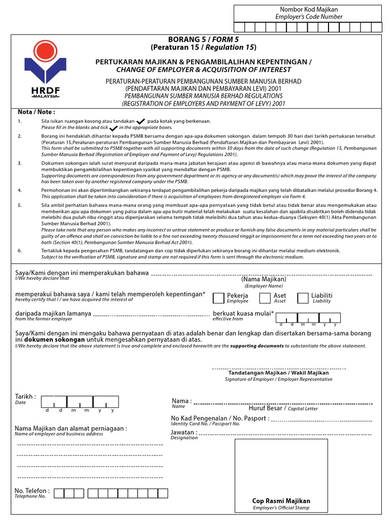 Borang 5 Pdf