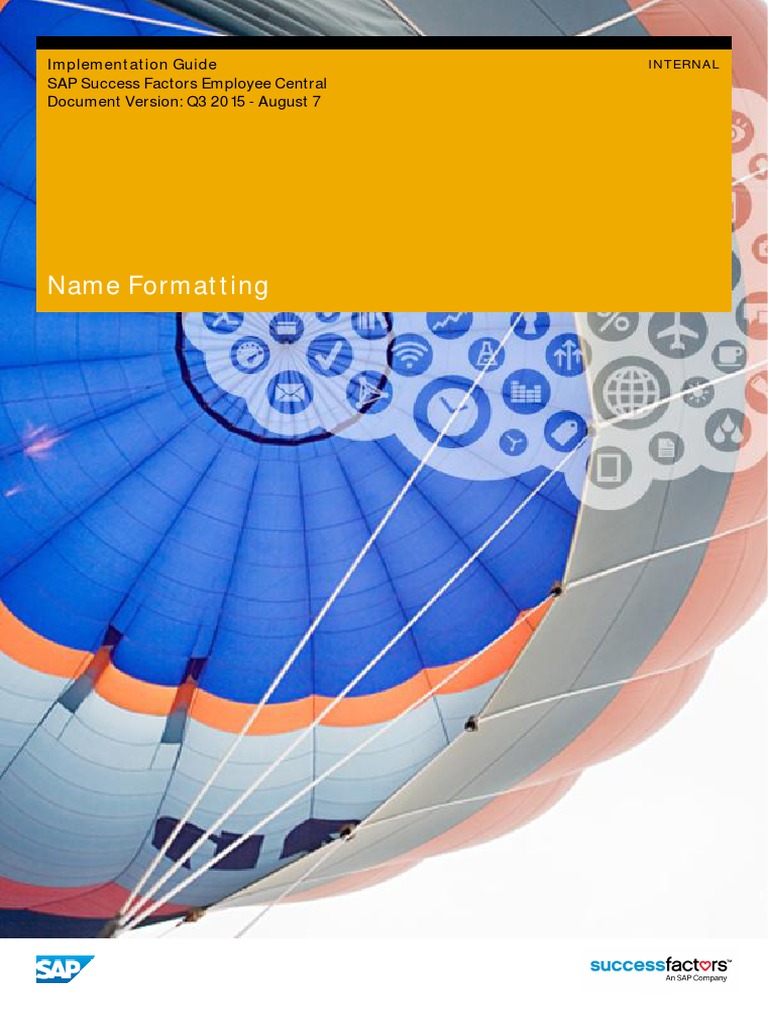 Name Formatting: SAP Success Factors Employee Central Document Version ...